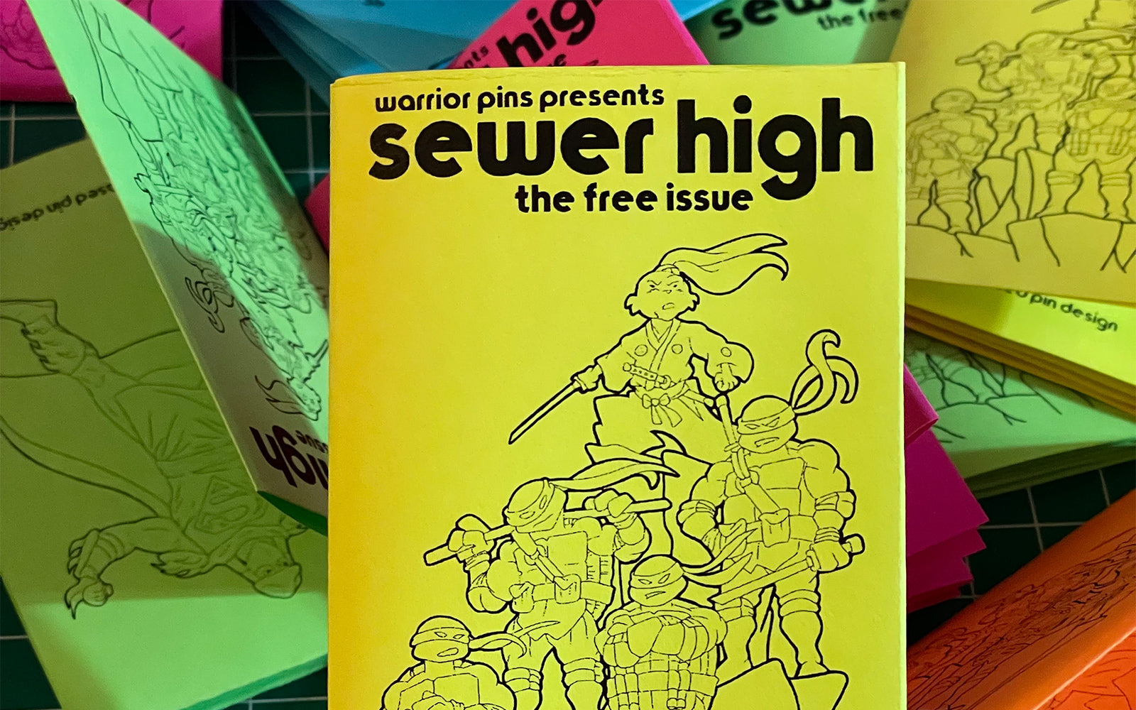 Free Zine with Every Order! - Warrior Pins